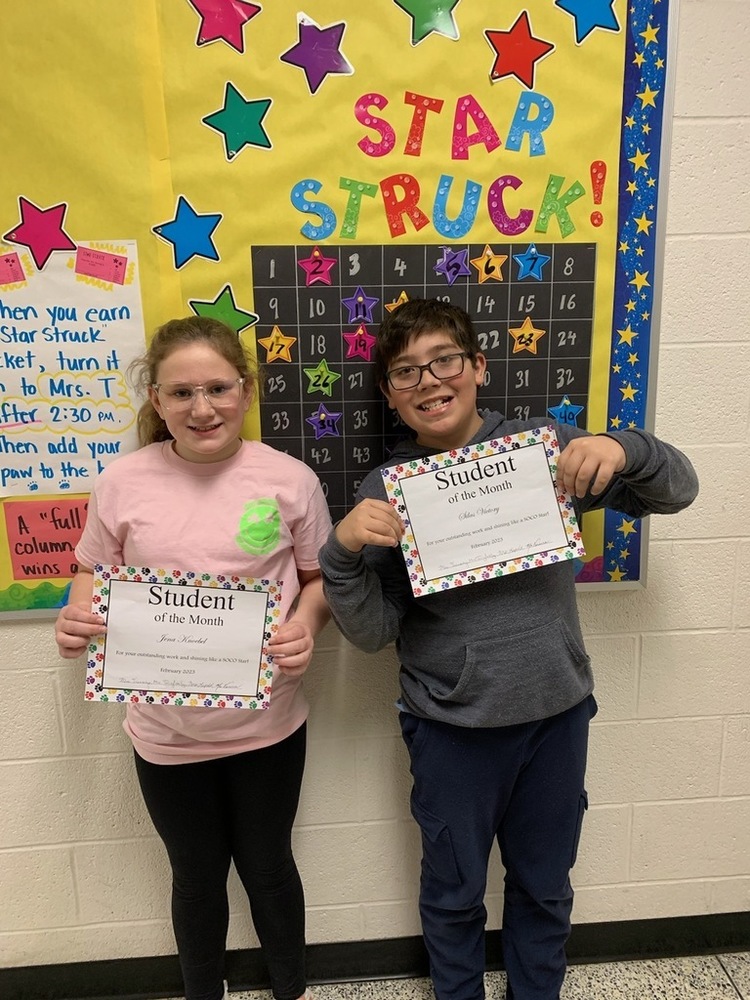 5th Grade Students of the Month | Middle School