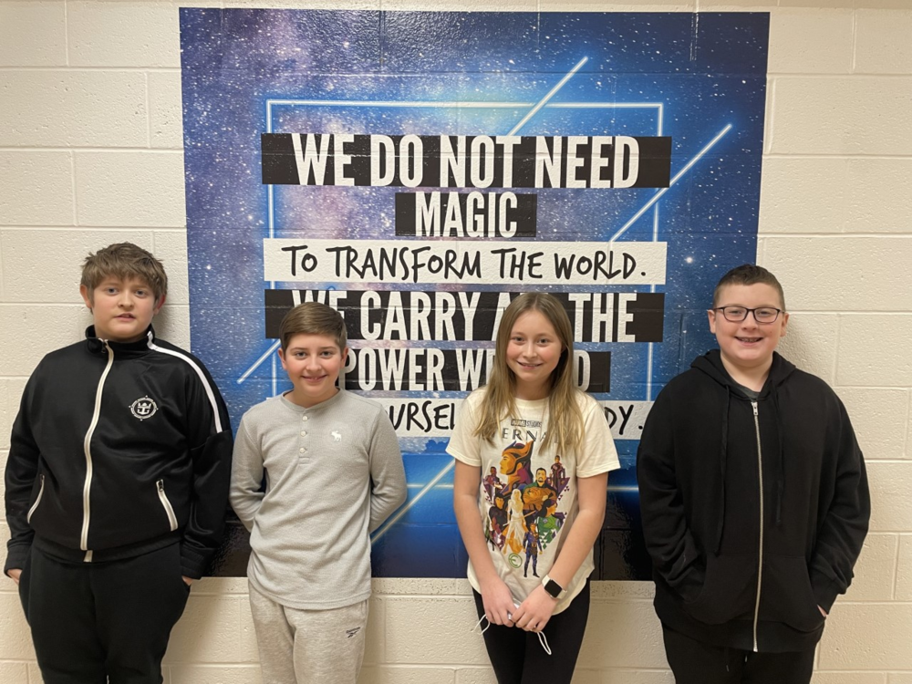 7th Grade Students of the Month for January | Middle School
