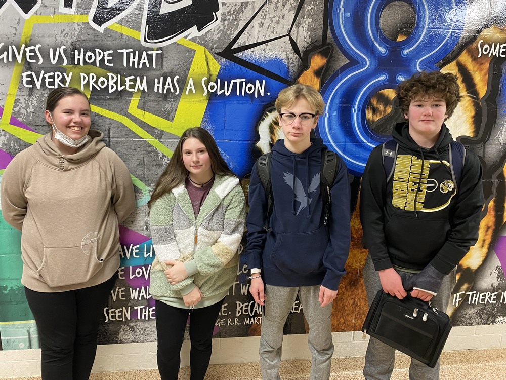 8th Grade Students of the Month for December | Middle School