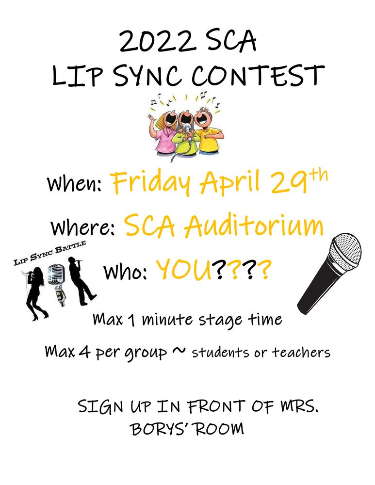 2022 SCA Lip Sync Contest | Middle School