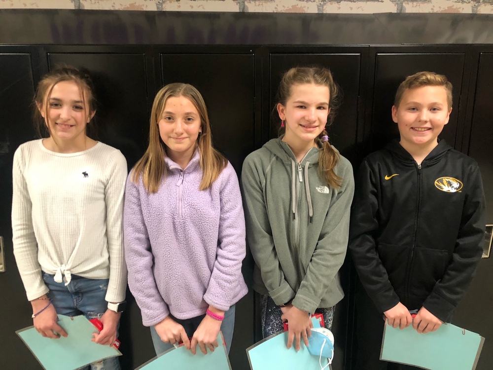 6th Grade Students of the Month for February | Middle School