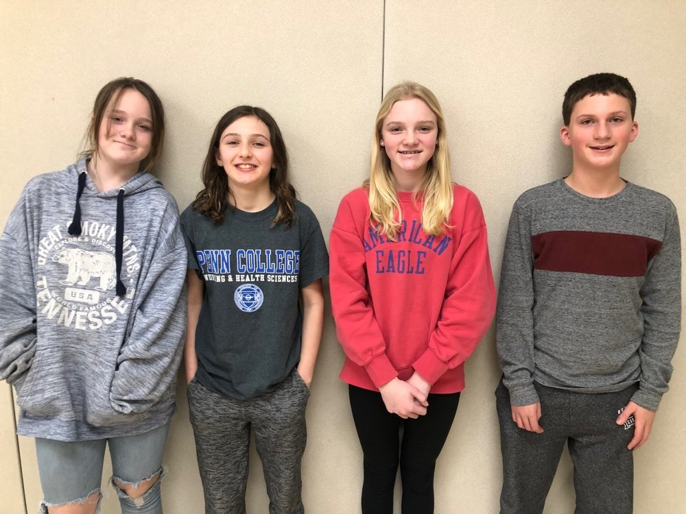 January 6th Grade Students of the Month | Middle School